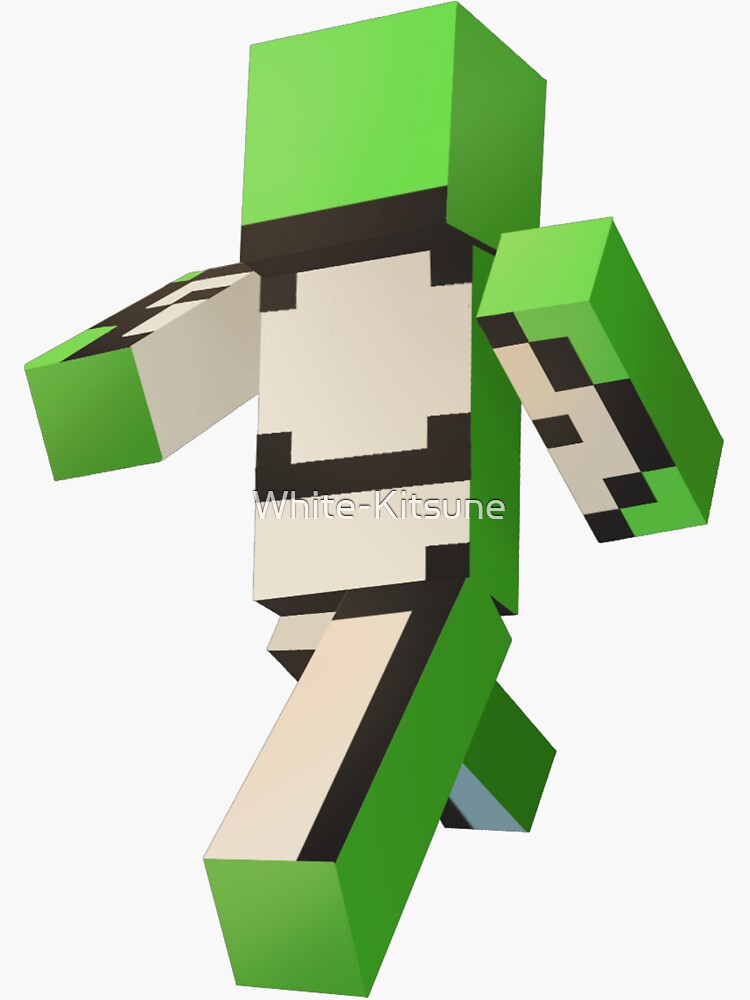 "Dream Minecraft Character" Sticker for Sale by White-Kitsune | Redbubble