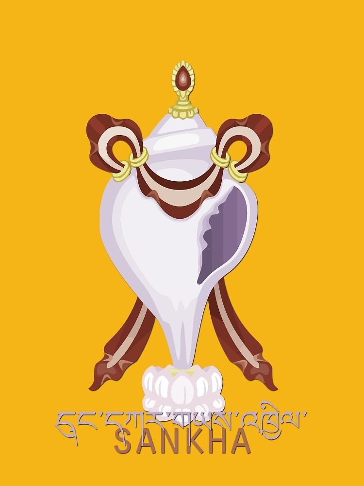 "Sankha (White Conch) - Buddhist & Hindu Ashtamangala" Art Print for ...