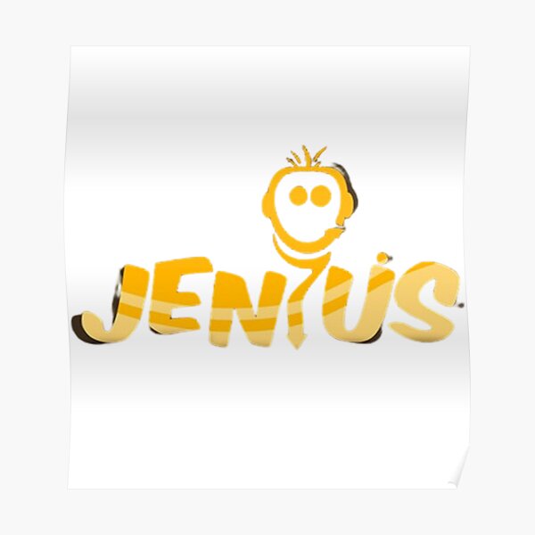 "Jenius" Poster for Sale by Irfan-khan | Redbubble