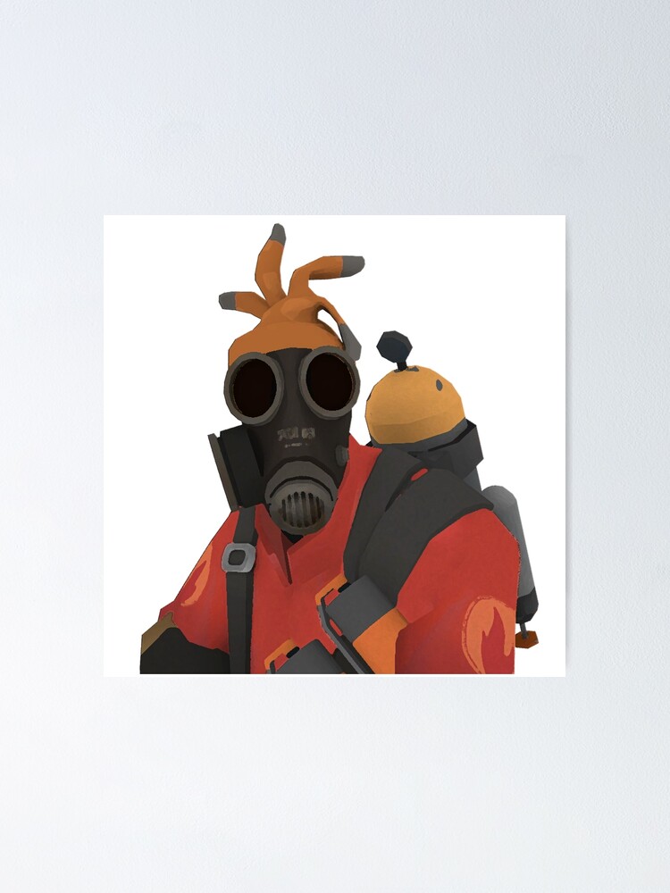 "TF2 - 2009 RED Pyro Poster" Poster for Sale by trackballPRINTS | Redbubble