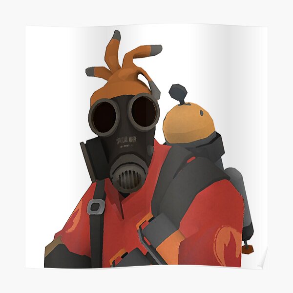 "TF2 - 2009 RED Pyro Poster" Poster for Sale by trackballPRINTS | Redbubble