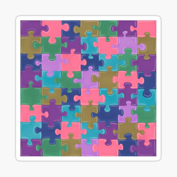 "Puzzling " Sticker for Sale by Meganschaaf | Redbubble