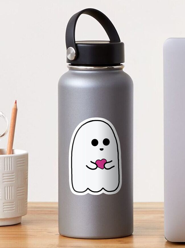 "Ghost Holding Heart" Sticker for Sale by Samantha F | Redbubble