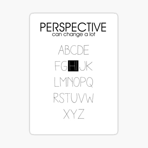 "Perspective" Sticker by jairhenriques | Redbubble