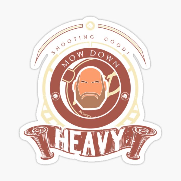 "HEAVY - RED TEAM" Sticker for Sale by EXION CREW | Redbubble