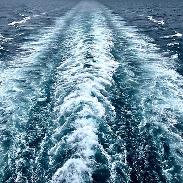 "Boat Trail Waves Track" Photographic Print by EddysFries | Redbubble