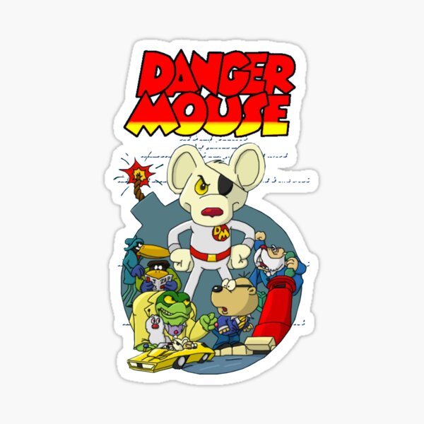 "Dangermouse" Sticker for Sale by Billyflynn | Redbubble