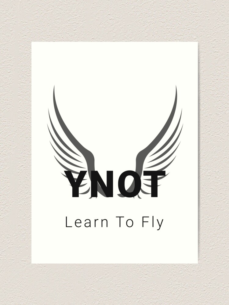 "YNOT FLY Logo" Art Print by YNOTFLY | Redbubble