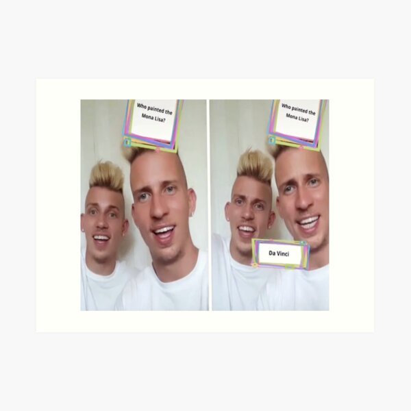 "da vinci meme" Art Print by kawaii-customs | Redbubble