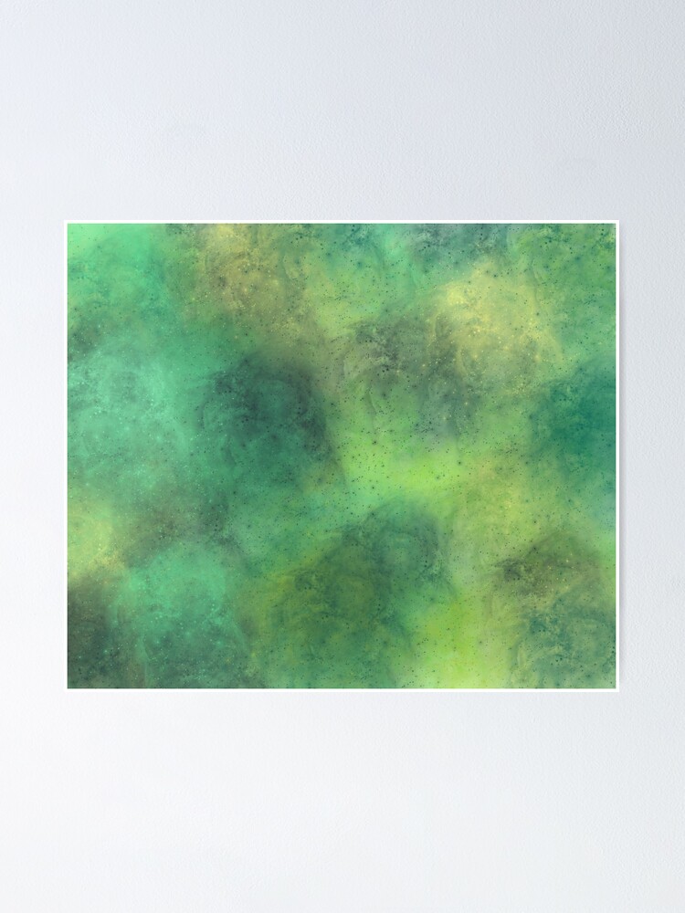 "Greenery abstract watercolor painting" Poster by LindicaArt | Redbubble