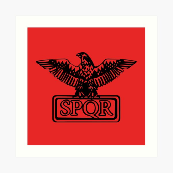"SPQR logo" Art Print by Iskanderox | Redbubble