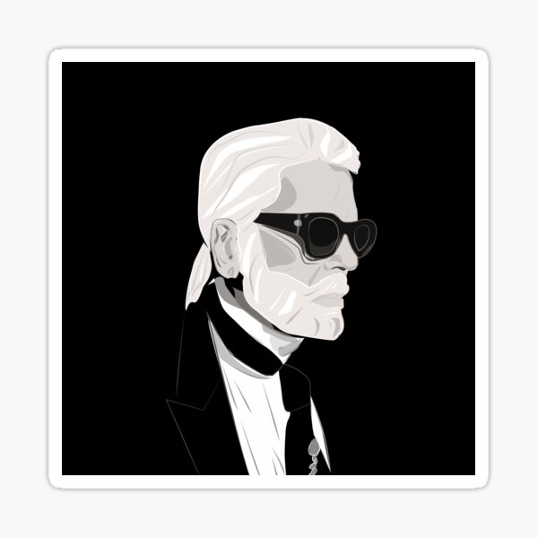 Sticker: Karl Lagerfeld | Redbubble
