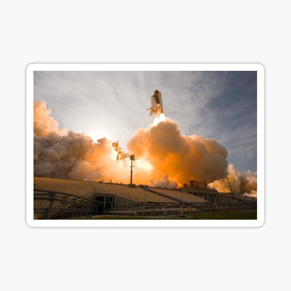 "Nasa Rocket Launch" Sticker for Sale by EdmondHoggeJr | Redbubble
