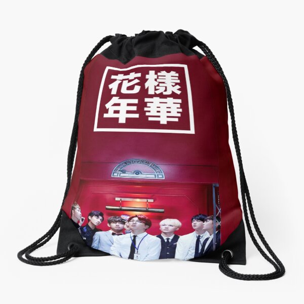 "BTS + DOPE" Drawstring Bag for Sale by theseoutlines | Redbubble