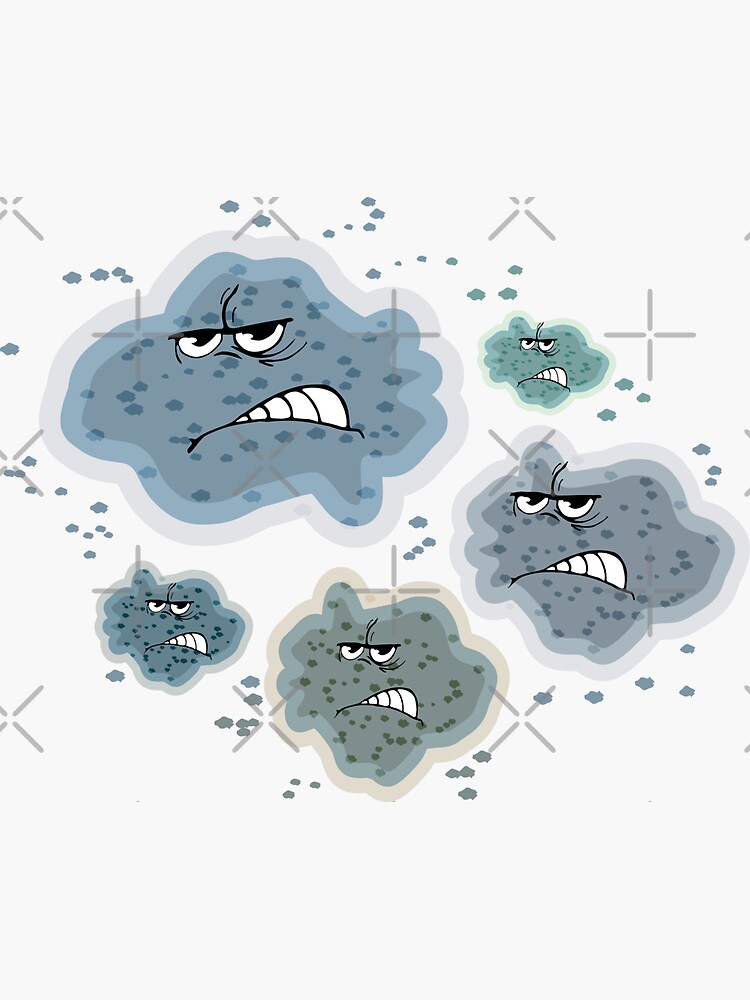 "Angry rain clouds" Sticker for Sale by Kajaniko | Redbubble