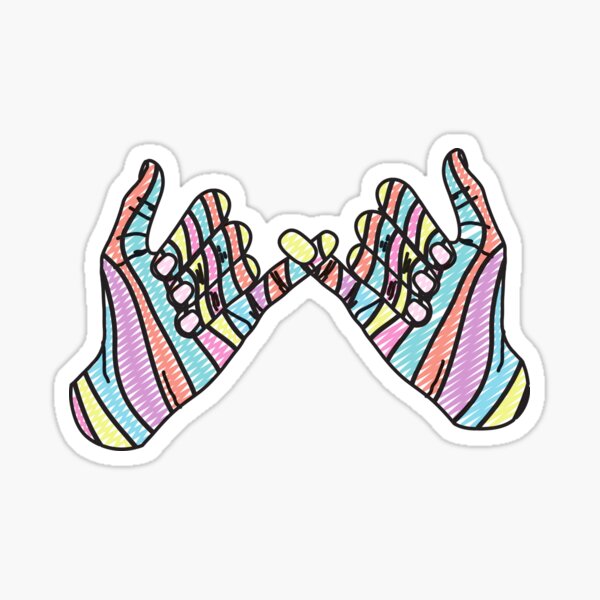 " pinky promise" Sticker by Martin-bivert | Redbubble