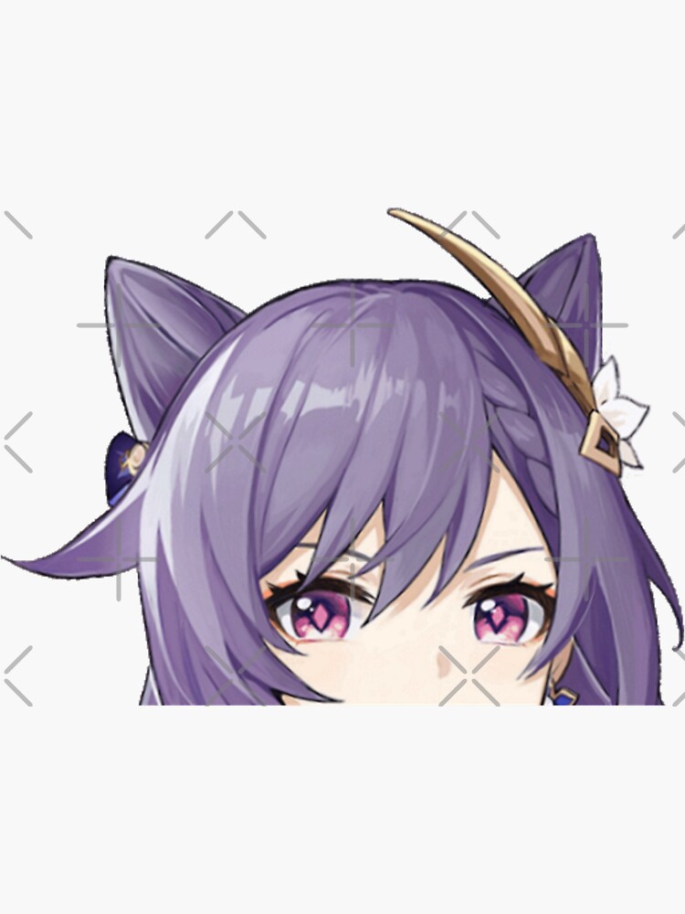 "Keqing Peeker" Sticker for Sale by BukLauDesu | Redbubble