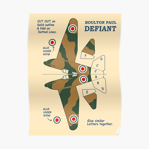 "Vintage Defiant Model" Poster for Sale by rogue-design | Redbubble
