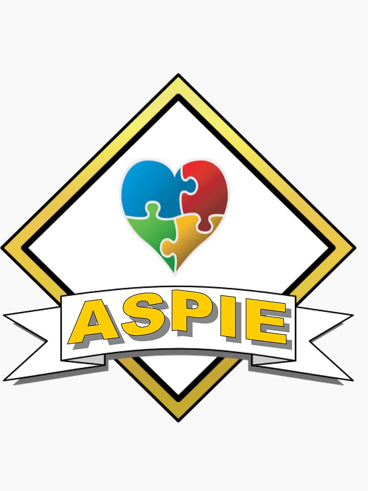 "Aspie Logo - Aspergers Syndrome Awareness" Sticker for Sale by ...