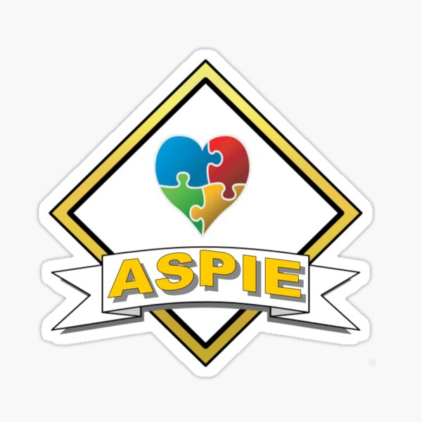 "Aspie Logo - Aspergers Syndrome Awareness" Sticker for Sale by ...
