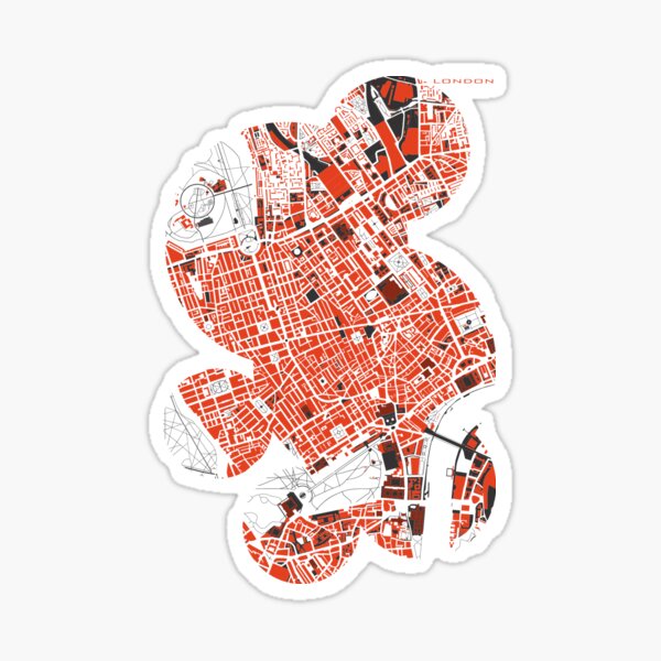 "London city map classic" Sticker by PlanosUrbanos | Redbubble