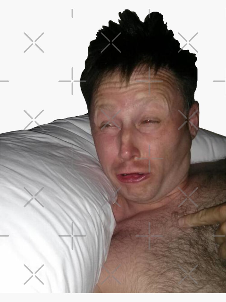 "Limmy waking up" Sticker for Sale by HangLooseDraft | Redbubble