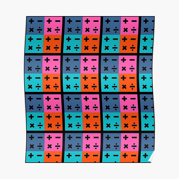 "Types Of Calculation" Poster by poepelchen | Redbubble