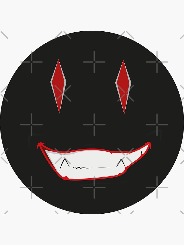 "Cool Evil Grin Anime Style" Sticker for Sale by M4rzuqicherose | Redbubble