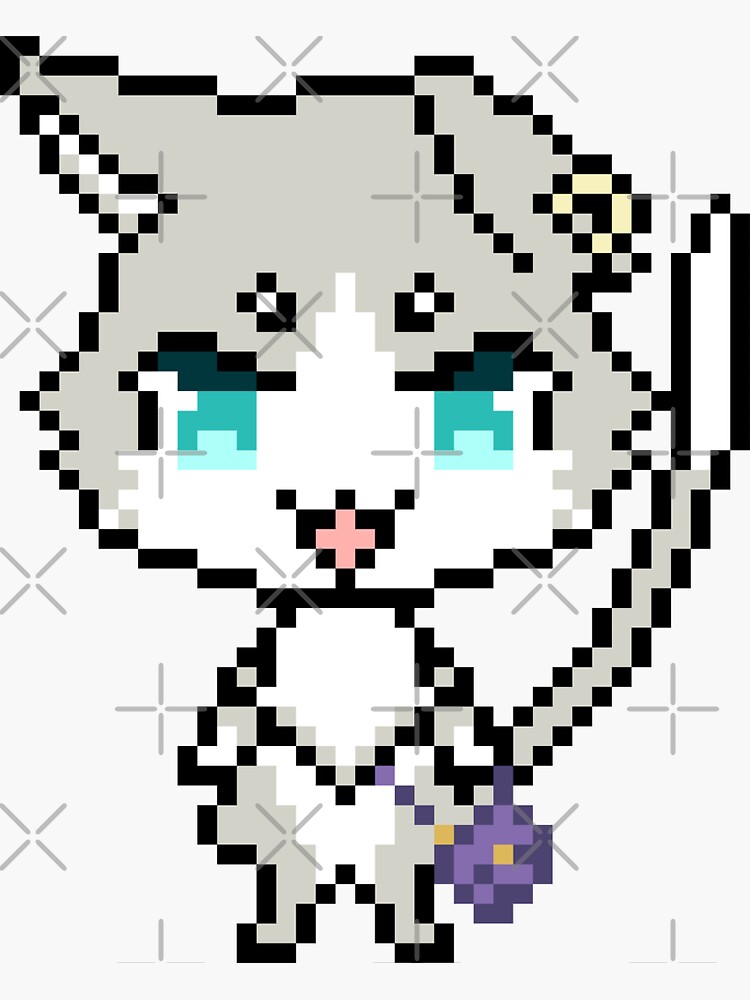 "Re:Zero Puck Pixel Art sticker" Sticker for Sale by travelgorgor ...