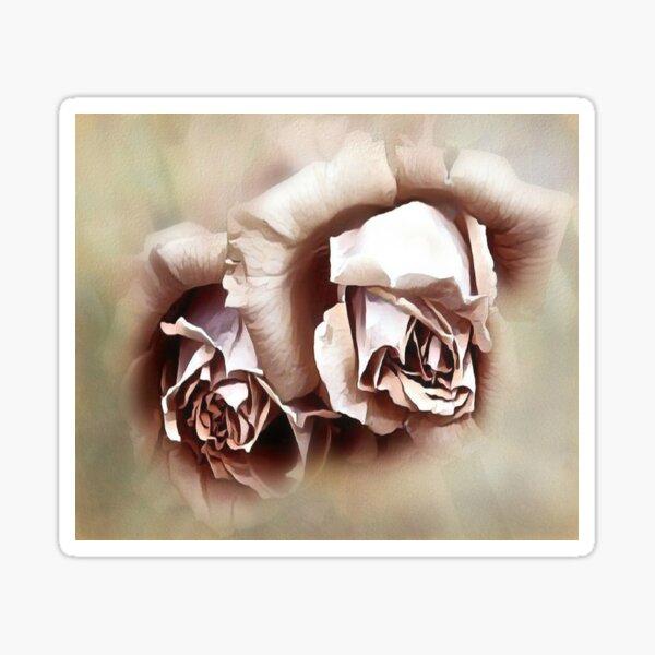 "Pastel Rose Delight" Sticker by JudyPalkimas | Redbubble