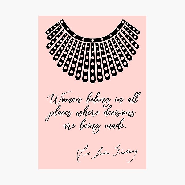 Lámina fotográfica «Las mujeres pertenecen a todos los lugares donde se ...