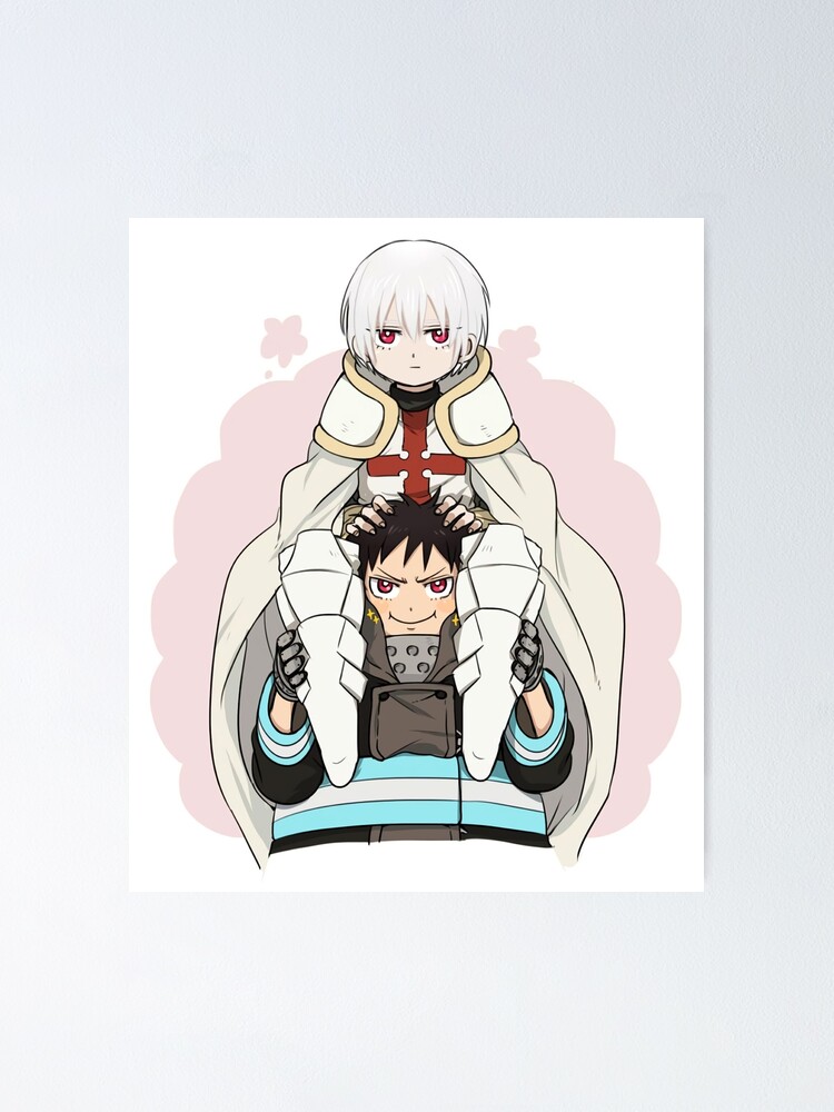 "Sho And Shinra Kusakabe" Poster by almonnick | Redbubble
