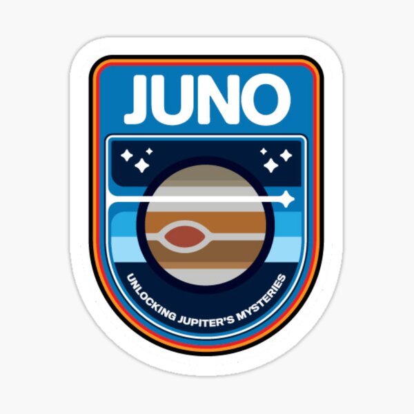 "JUNO New Frontiers Logo" Sticker for Sale by Quatrosales | Redbubble