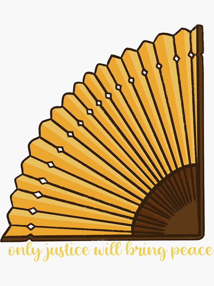 "Kyoshi Fan and Quote" Sticker for Sale by kat-farr | Redbubble