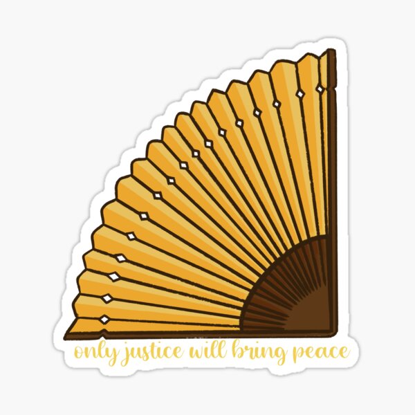 "Kyoshi Fan and Quote" Sticker for Sale by kat-farr | Redbubble
