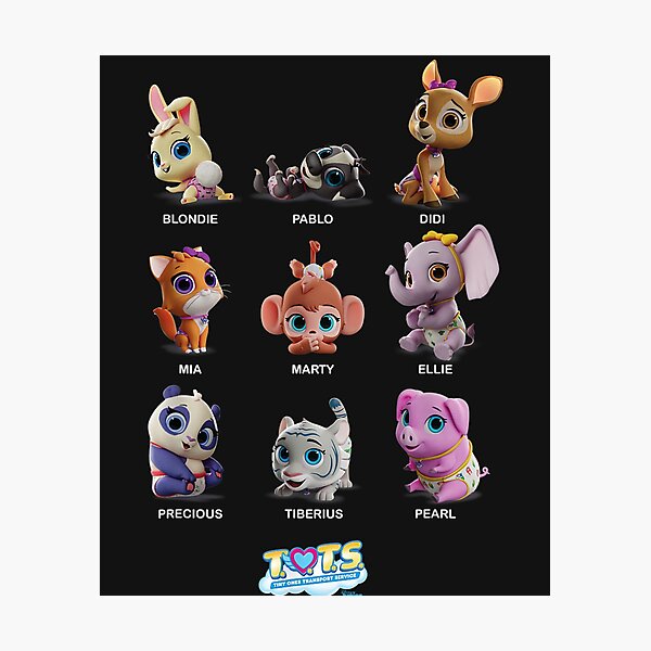 "Junior T.O.T.S. Characters " Photographic Print by DvashBertin | Redbubble