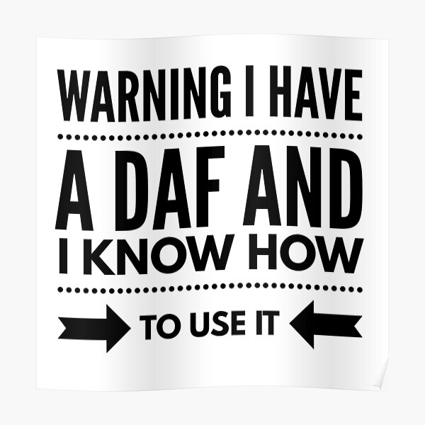 Daf Posters | Redbubble