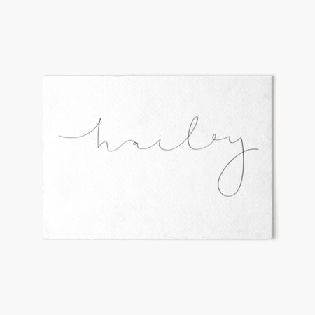 "hailey script name sticker" Art Board Print for Sale by ...