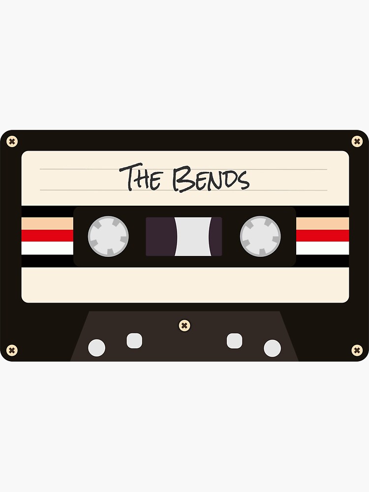 "Radiohead - The Bends cassette design" Sticker for Sale by Bojkiw ...