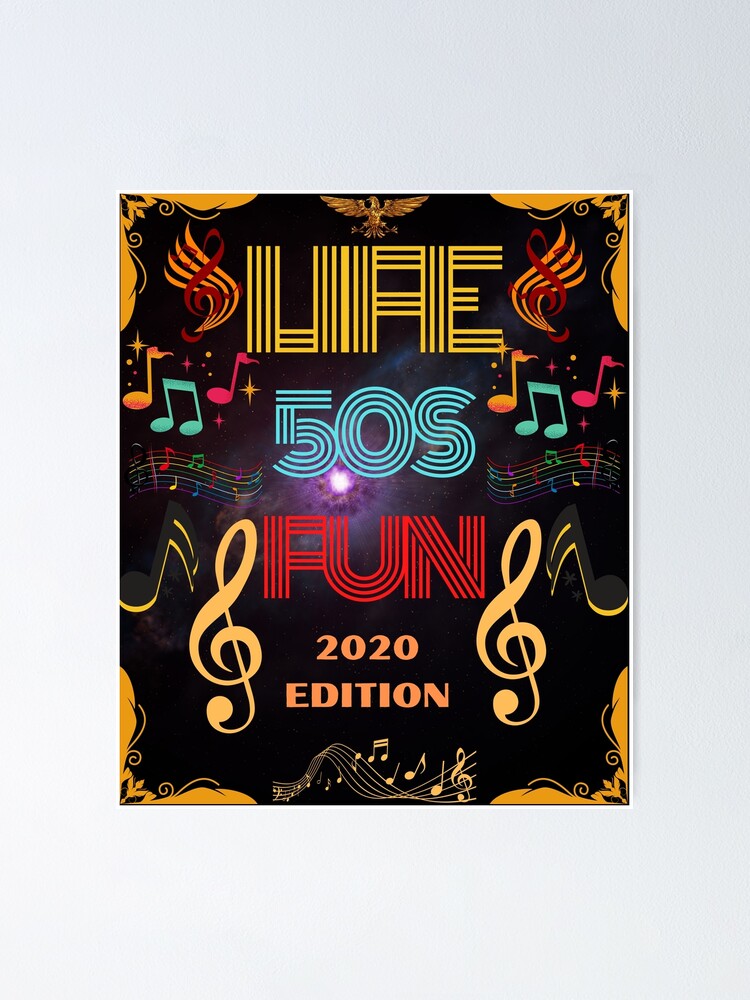 "LIFE 50S FUN." Poster for Sale by MLTS777 | Redbubble