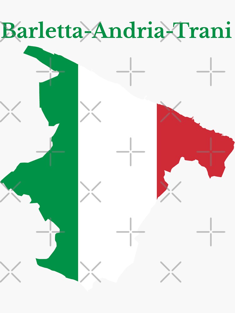 "Province of Barletta-Andria-Trani Map, Italian Province." Sticker for ...