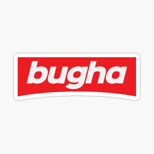 "BUGHA " Sticker by LEHRAKI | Redbubble