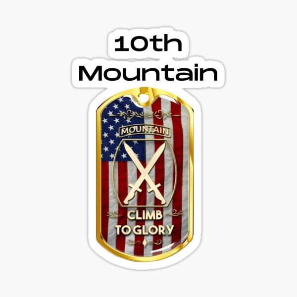 "10th Mountain Division" Sticker for Sale by speedwaydaddy | Redbubble