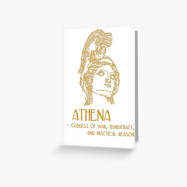 "The Greek Goddess Athena" Greeting Card for Sale by JamesinShirts ...