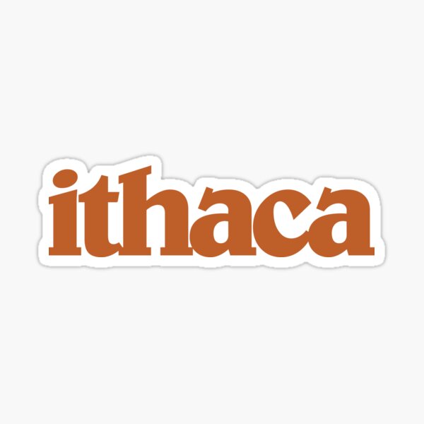 "ithaca new york" Sticker by groupiesoup | Redbubble