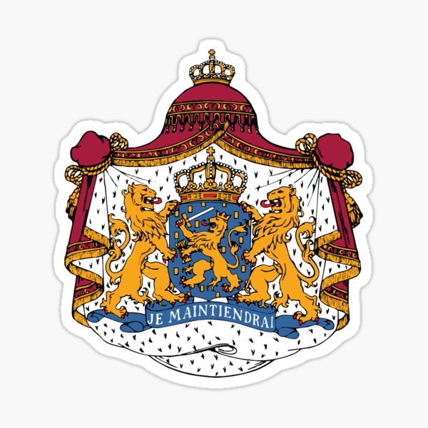 National Coat Of Arms Of The Netherlands Sticker For Sale By