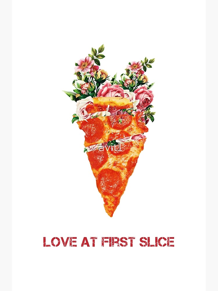 "Love at first slice, Pizza Collage Art, Pizza " Poster for Sale by ...