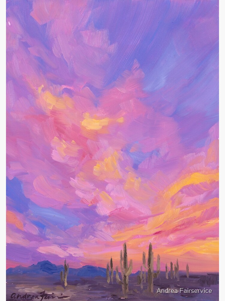 "Saguaro Magic Hour" Poster for Sale by Andrea Fairservice | Redbubble
