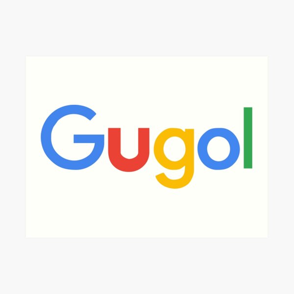 Lámina artística «Google - Gugol - LogoFake» de joseluislopez | Redbubble