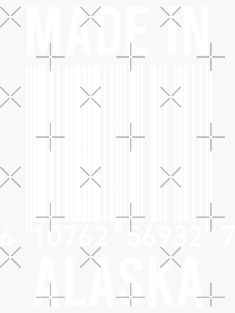 "Made In Alaska" Sticker for Sale by RandomStuffShop | Redbubble